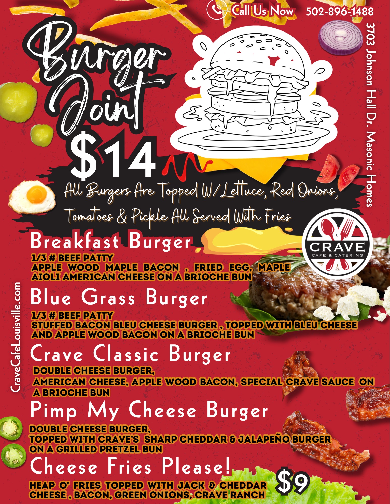Full Menu – Crave Cafe